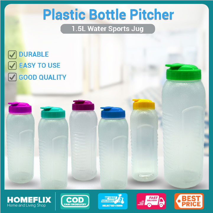 Homeflix 1.5L High-Quality Durable Drinkware Plastic Bottle Pitcher ...