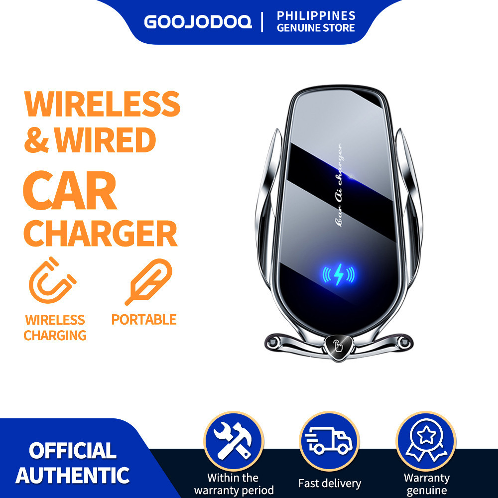 GOOJODOQ 15W PD Wireless Car Charger Fast Charging Socket for iPhone ...
