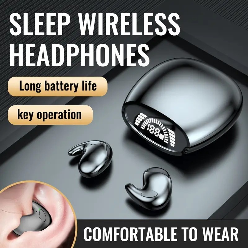 2024NEW Sleep Wireless Earphone Invisible Bluetooth Headset TWS Stereo ...