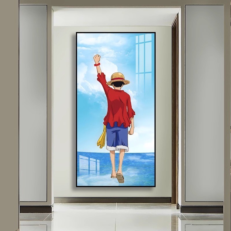 One Piece Anime Theme Canvas Painting Luffy Picture Poster Modern Wall ...