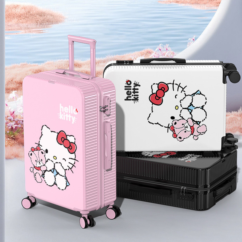HelloKittyGraffiti Luggage Boarding Fashion Universal Wheel Trolley ...
