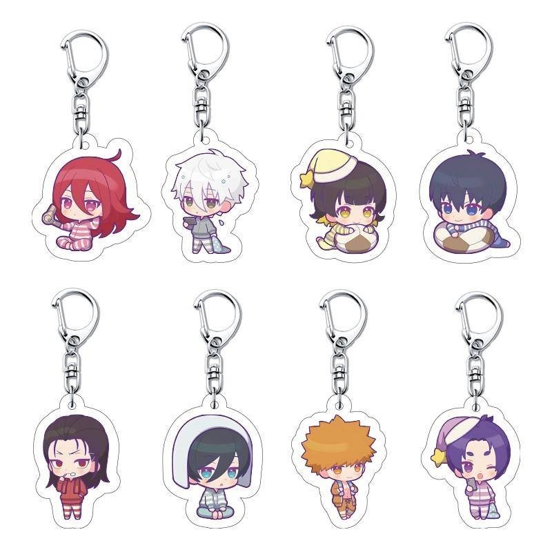 Anime Blue Lock Pajama-Themed Acrylic Keychain - Cute Anime Star ...