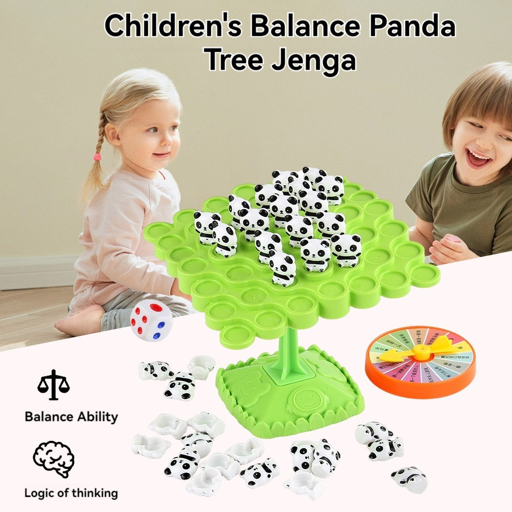 Math Toys Panda Balance Tree Education Parent-child Interactive ...