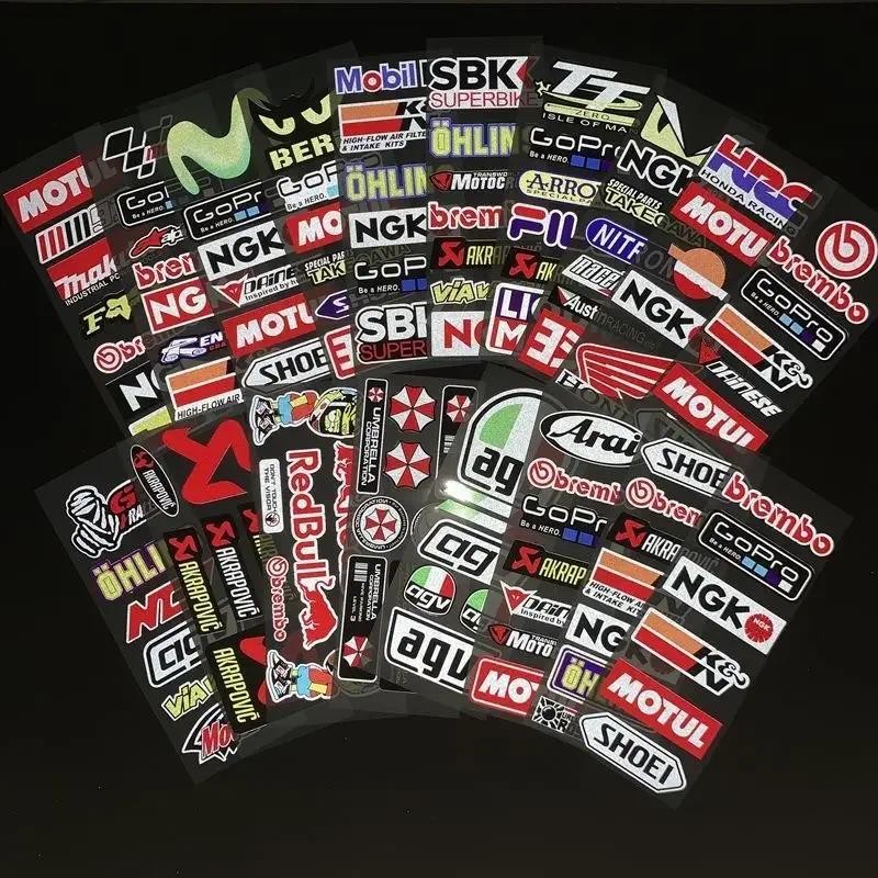 New Motorcycle Waterproof Reflective Stickers Car Electric Vehicle ...