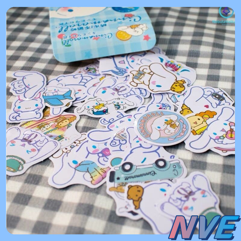 NVE Sanrio Cute Sticker Kuromi Cartoon Hand Ledger Sticker Patcha Dog ...
