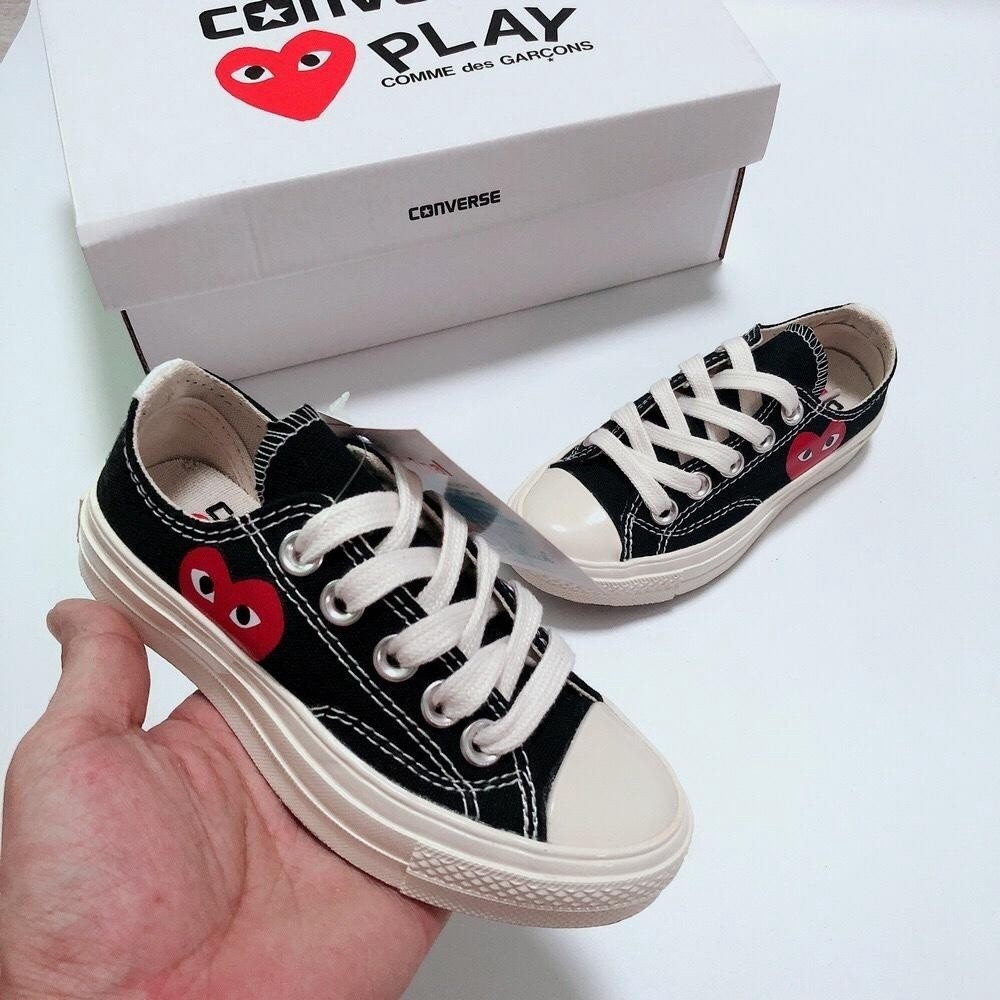 CDG x Converse chuck taylor all star 1970s for kids shoes LOW CUT ...