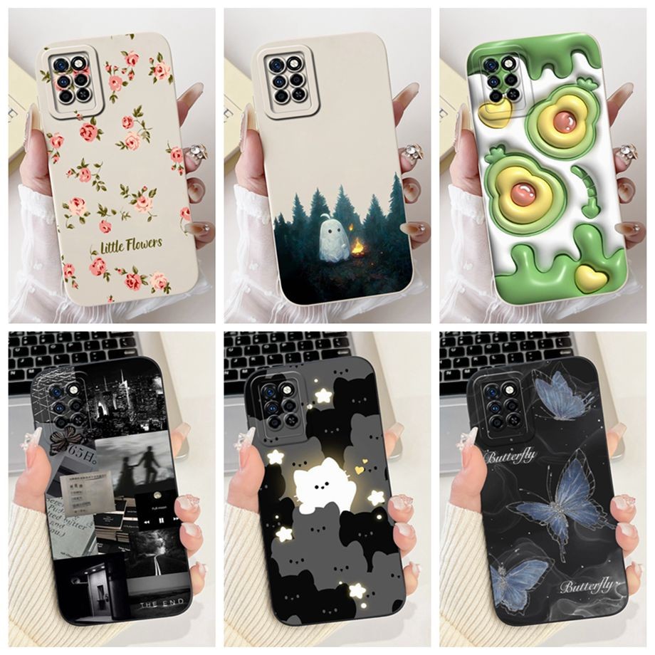 Infinix Note 10 X693 Case Soft Silicone New design 2024 Painted ...