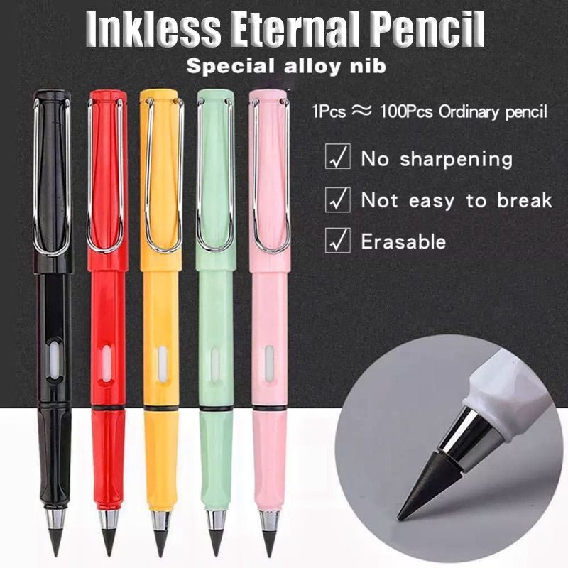 Inkless Eternal Pencil Art Sketch Color - Reusable Replaceable Pencil ...