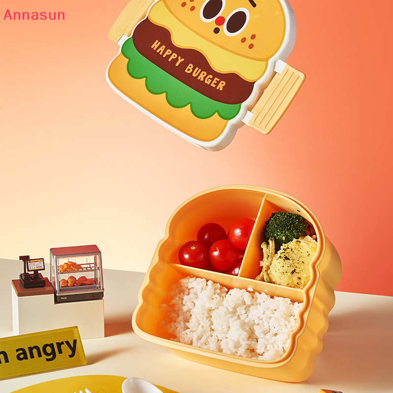 Annasun Cute Lunch Box For Kids Cartoon Fries Fried Chicken Pattern ...
