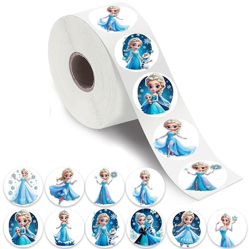 Princess Elsa Cartoon Stickers Girl Frozen Decorative Stickers | Shopee ...