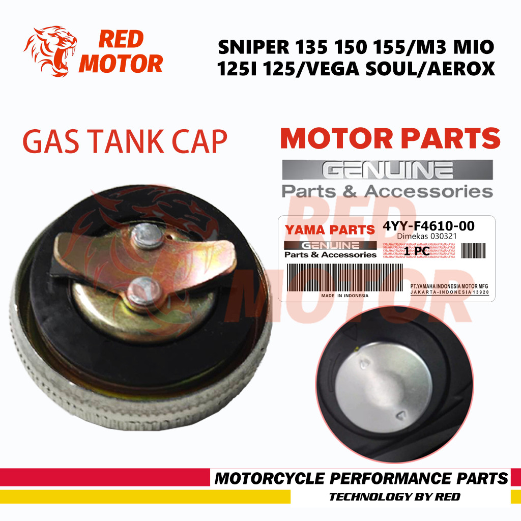 GAS TANK CAP ASSY SNIPER 135 150 155 /M3 MIO 115I 125 /VEGA SOUL/AEROX ...