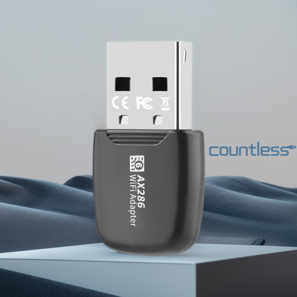 WIFI 6 USB Dongle Wireless Network Receiver Black For PC/Laptop ...
