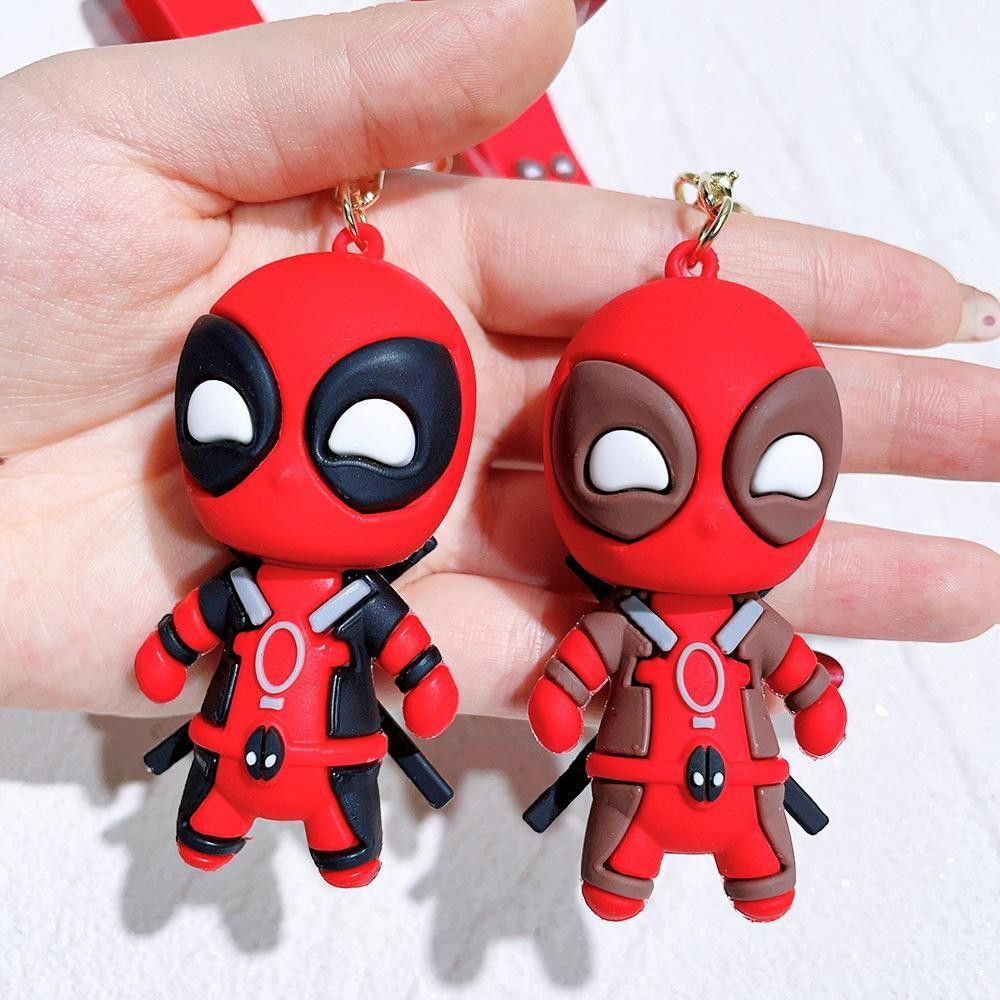 Deadpool & Wolverine Keychain Anime Figures Deadpool Q Version Fashion ...