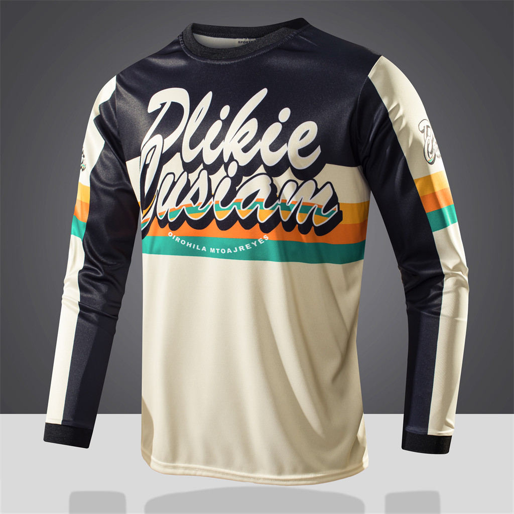 Motor shirt long sleeve for men rider Cycling bike jersey bikers ...