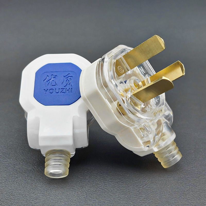 Three-hole Plug 16A Transparent Three-Plug Unbreakable Explosion-Proof ...