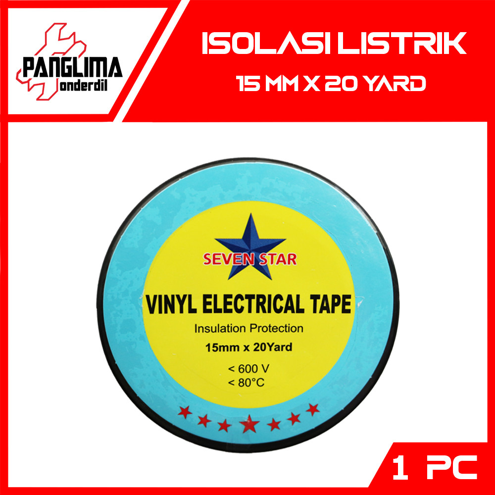 HITAM Electrical Insulation Tape Size 15mm X 20yard Seven Star ...