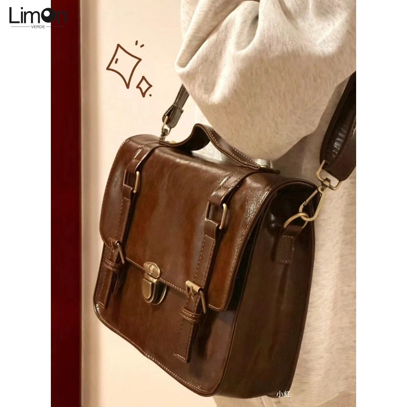 2025 Autumn Winter Retro Buckle Messenger Bag Japanese Fashion Commuter ...
