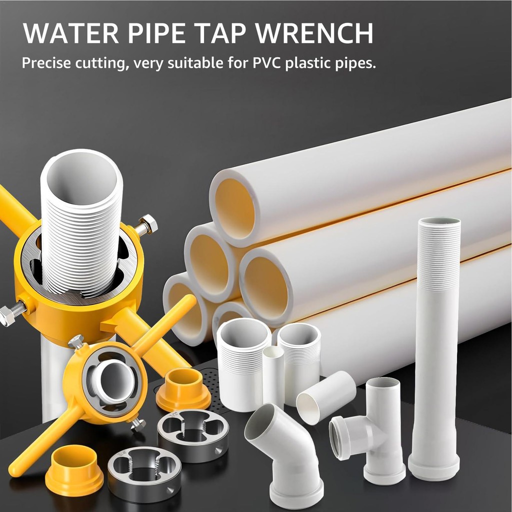 6Pcs/Set Pipe M10 Threading Tool PVC Thread Maker 1/2 3/4 1 Inch Pipe ...