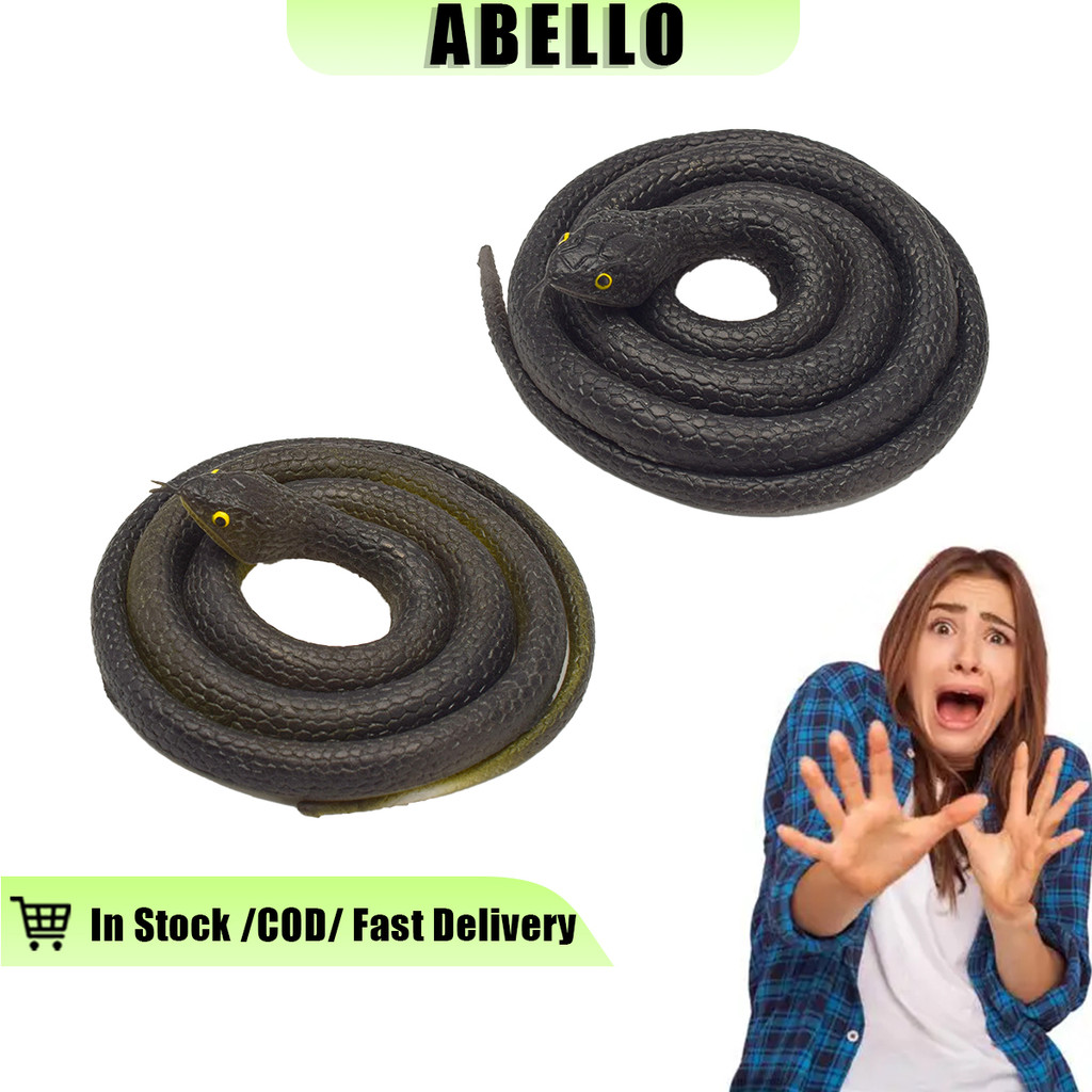Rubber Snake Toy Sticky Rubber Snake 80cm Cobra/round Snake Toys ...