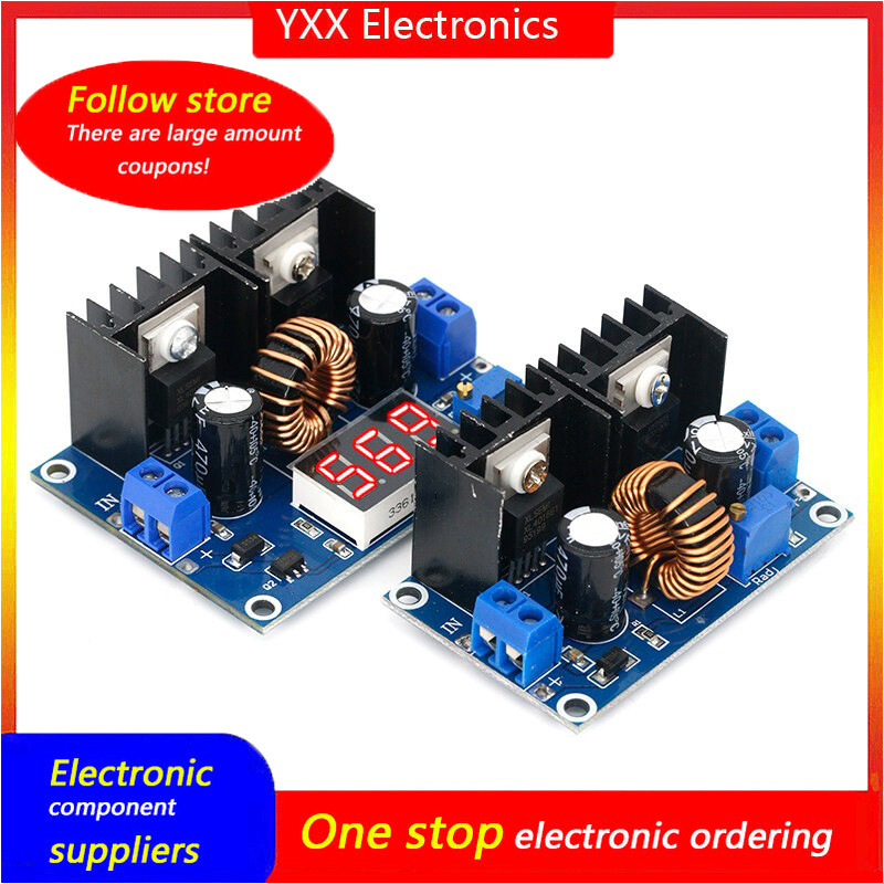 XL4016 DC 4-38V LED voltmeter PWM DC-DC to Buck module Buck regulator ...