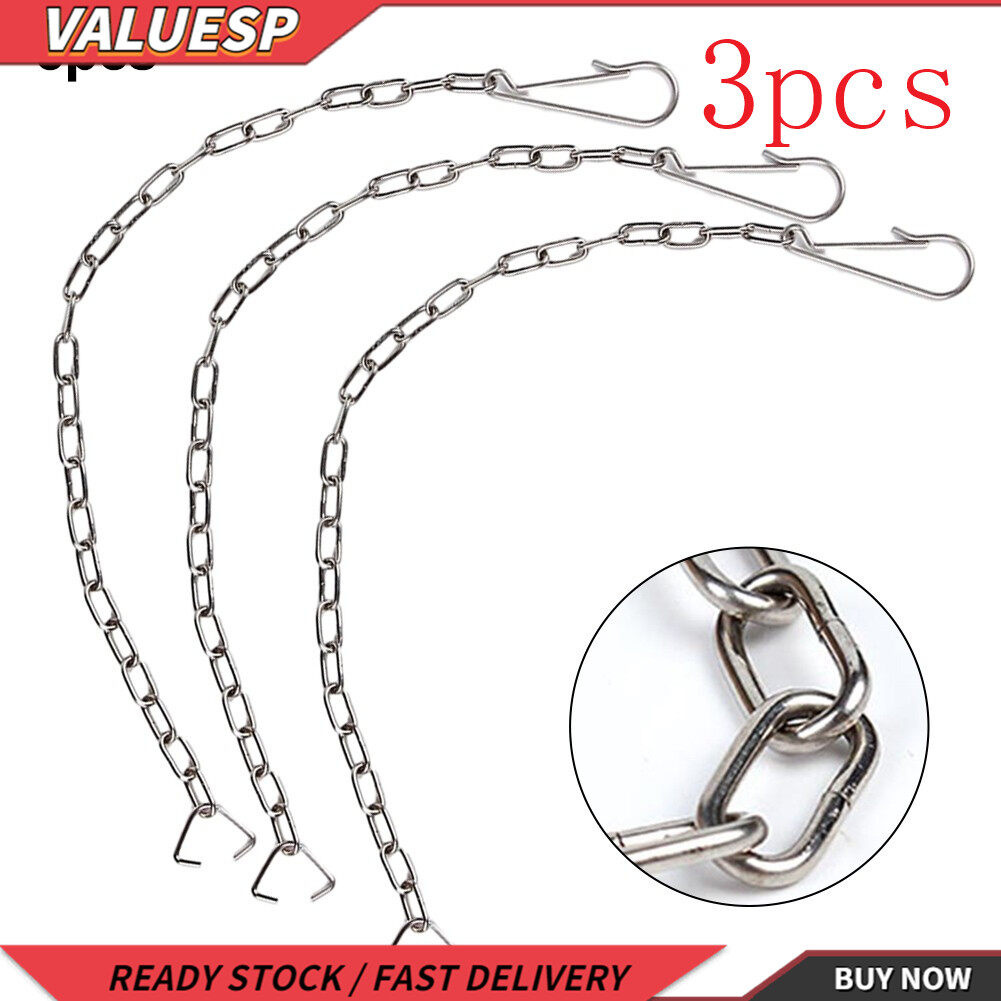 PP+3pcs Stainless Steel Chain Universal 25x1.5cm Toilet Flapper Chain ...