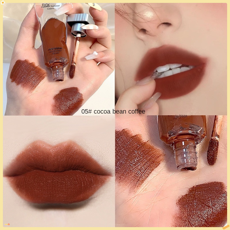 COD Transparent Ice cube velvet lip glaze lip balm lip gloss lipstick ...