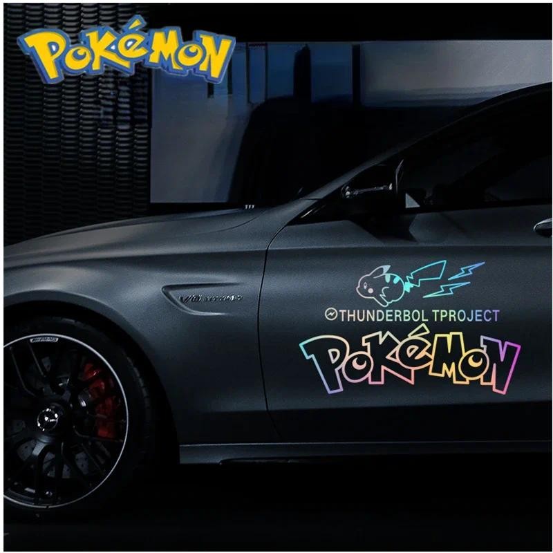 Pokemon lightning Pikachu colorful hollow car stickers Japanese ...