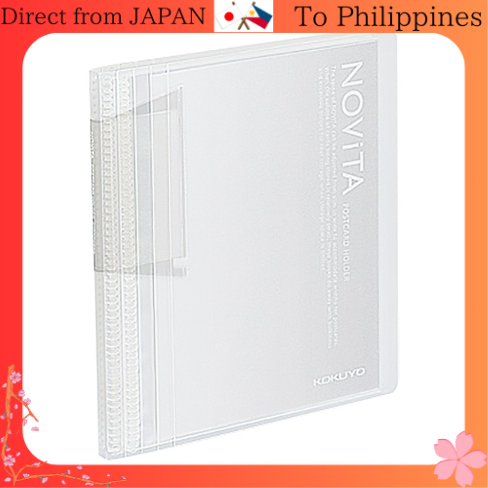 KOKUYO File Postcard Holder Novita A6 60 Sheets Transparent Hase-N60T ...