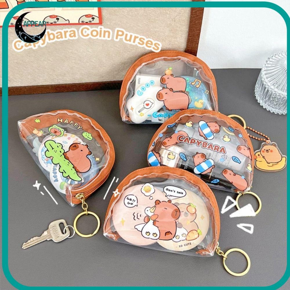 APPEAR Capybara Coin Wallet, Cute Water-proof Capybara Coin Purses ...