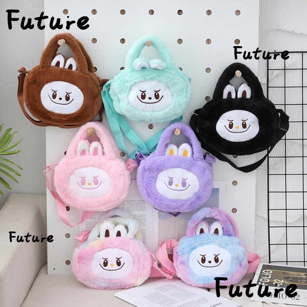 FUTURE Labubu Plush Bag, Large Capacity Colourful Shoulder Bag, Cartoon ...