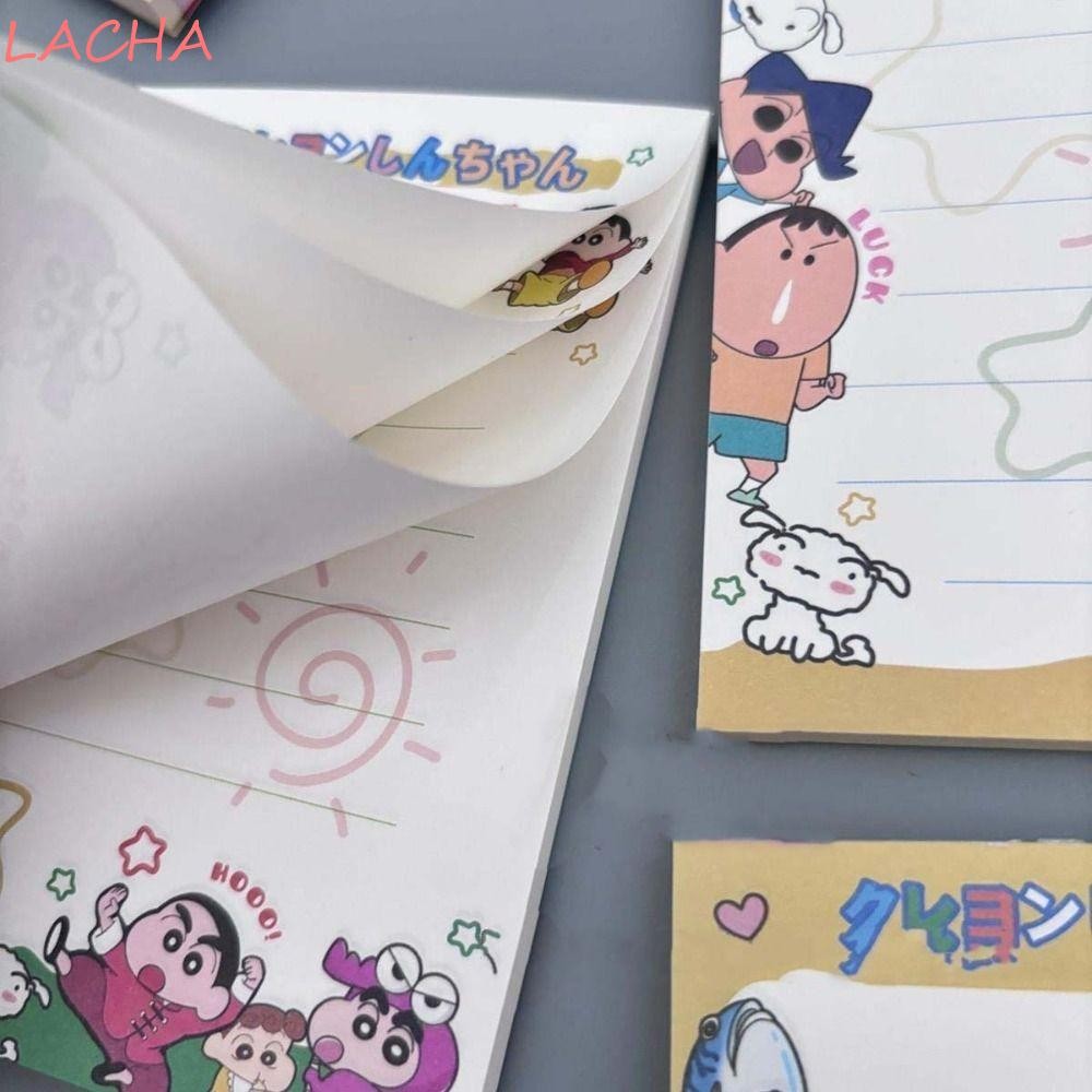 LACHAPELLE Crayon Shin Chan Note Paper, A7 50Sheets Memo Reminder Paper ...