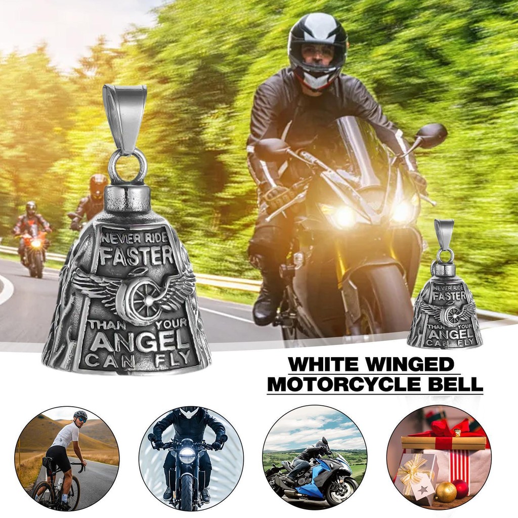 Riding Bells for Motorcycles Motorcycle Guardian Bell Angel Bell Small ...