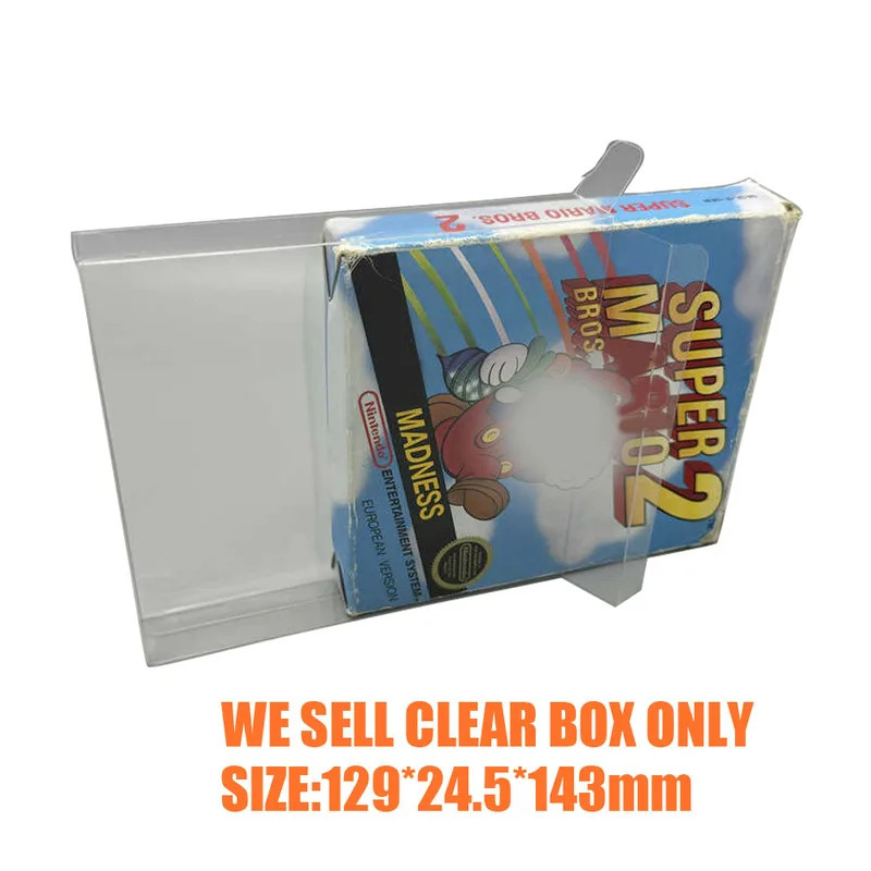 1pc Transparent Clear PET cover For NES game EU US pal version limited ...
