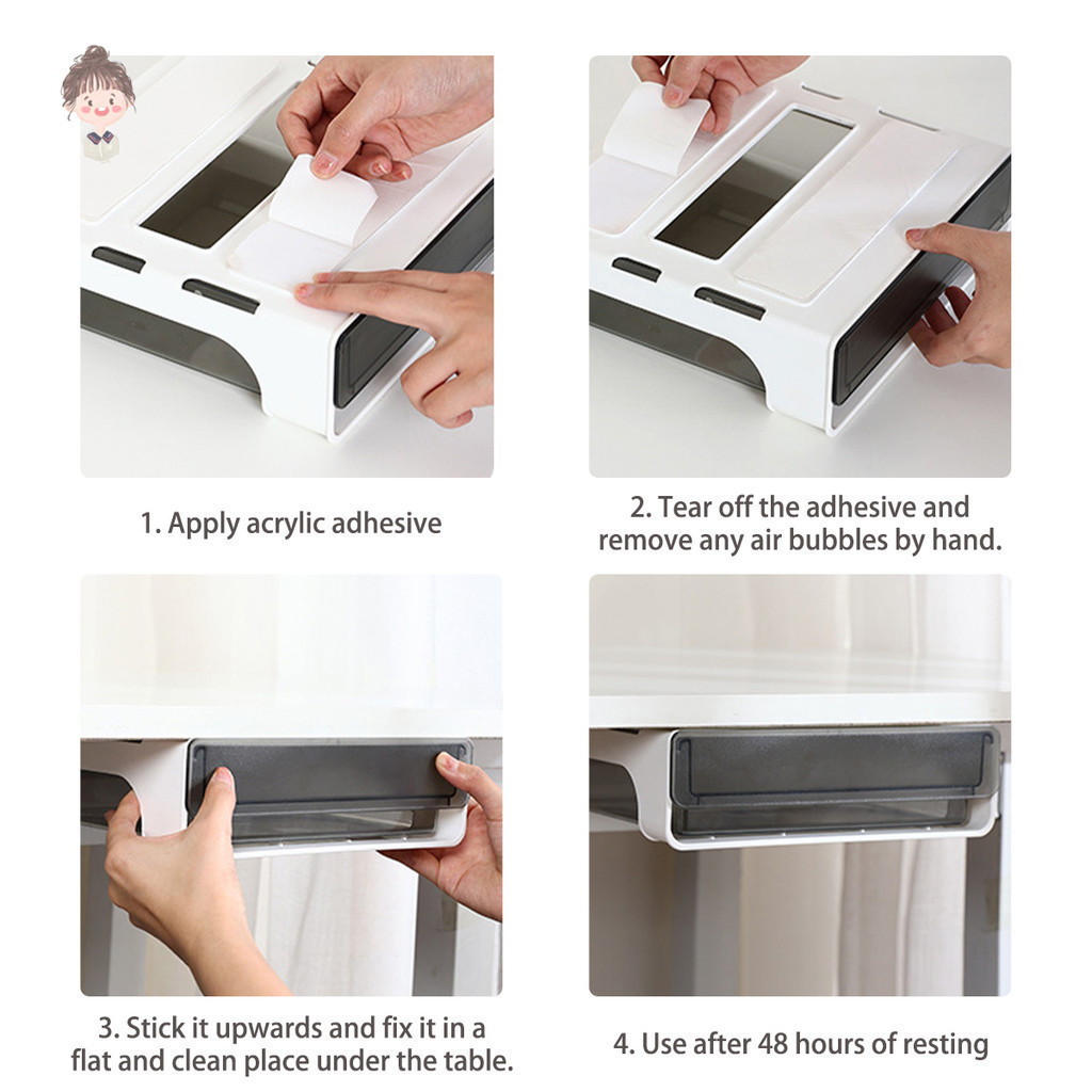 Under-Desk Drawers, Under-Table Storage Storage Box, Hidden Storage ...