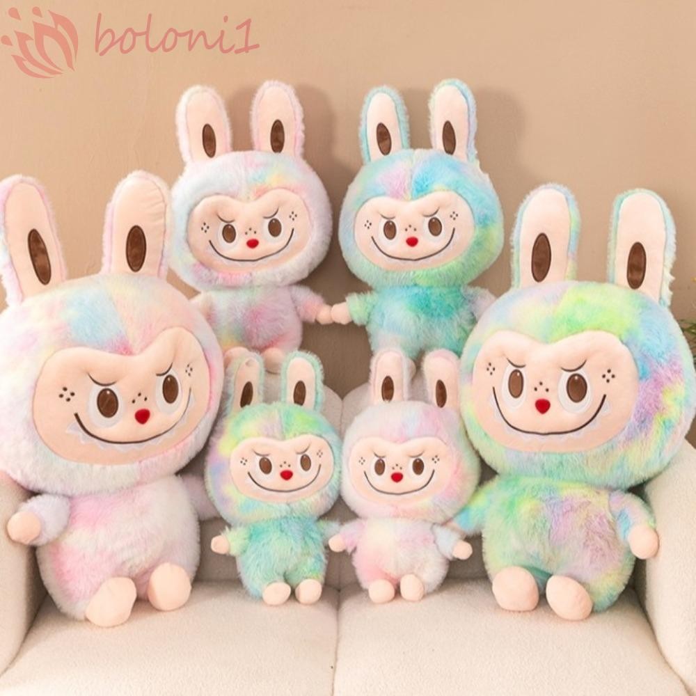 [COD] Labubu Plush Stuffed Doll, Gradient Rainbow Color Labubu Time ...