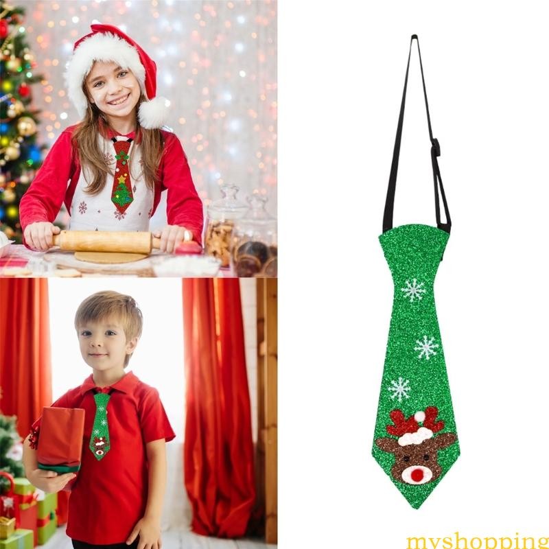 Ivy Funny Christmas Santa Snowman Felt Tie Christmas Gifts For Kids ...