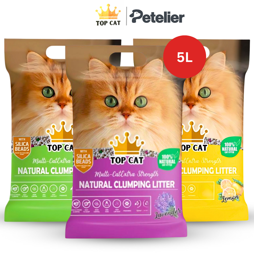 Top Cat Bentonite Clumping Cat Litter Sand 5L | Shopee Philippines