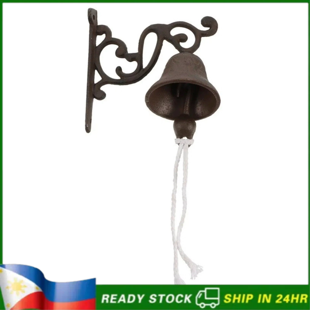 Cast Iron Door Bell Traditional Vintage Metal Doorbell Wall Mounted ...