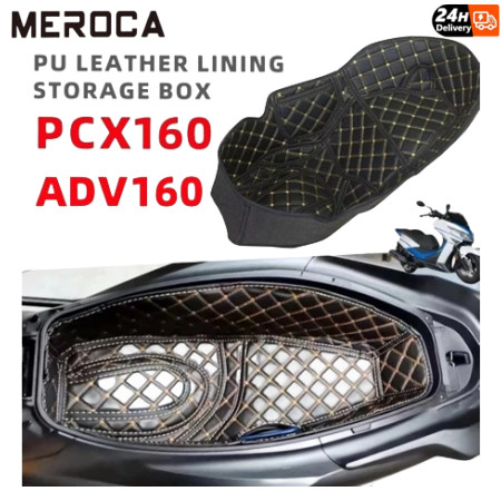 HONDA PCX 160/ADV 160 PREMIUM UBOX Seat COMPARTMENT Cover Leather Cover ...