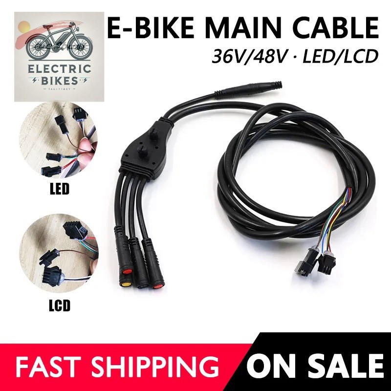Electric Bike Wire Main Cable Electric Bike Connector 3 or 4 Main Cable ...