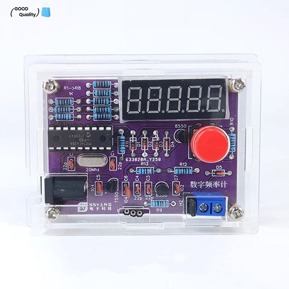 1Hz-50MHz DIY Frequency Counter Meter Oscillator Tester w/ Acrylic ...