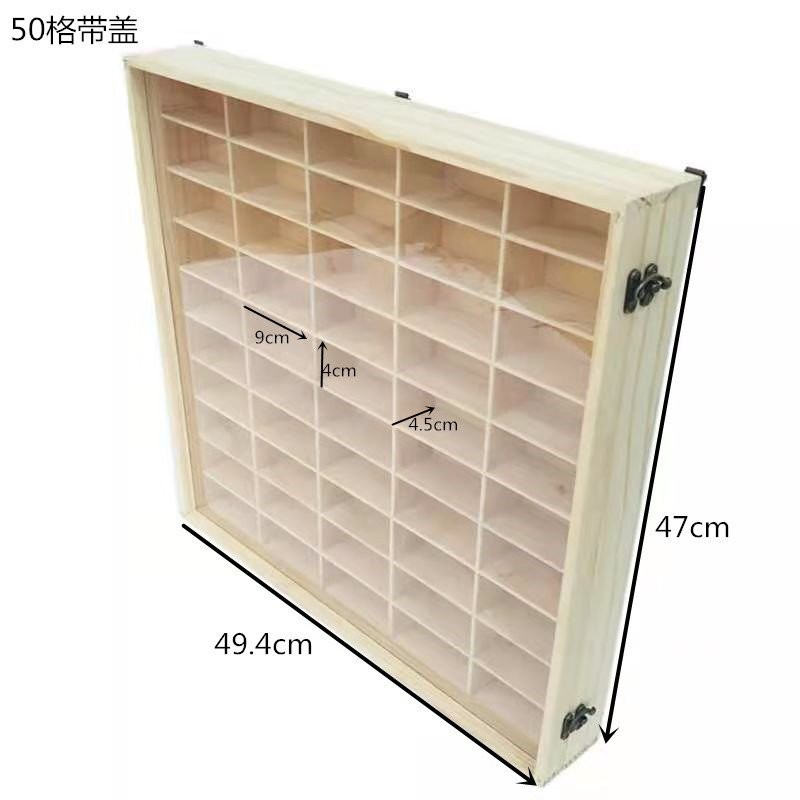 Car Model Display Box Wooden Grid Storage Box Blind Box Hand-Made ...