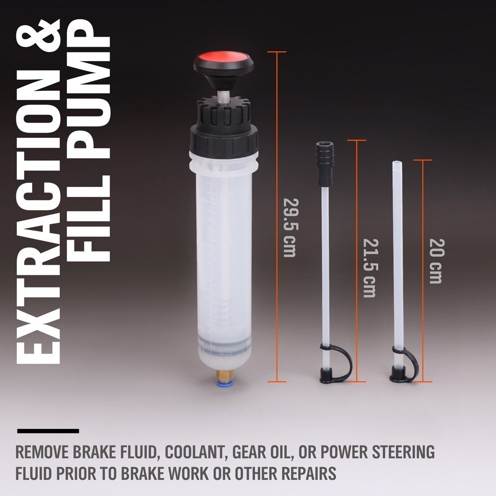 Automotive Fluid Extractor Syringe Pump for Brake and Fuel Oil Refill ...