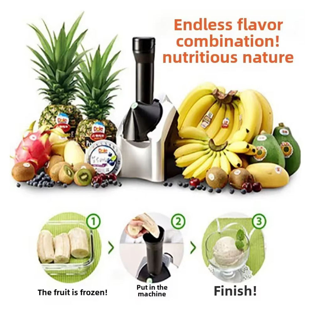 Frozen Fruit Soft Serve Maker Dessert Sorbet Machine Ice Cream ...