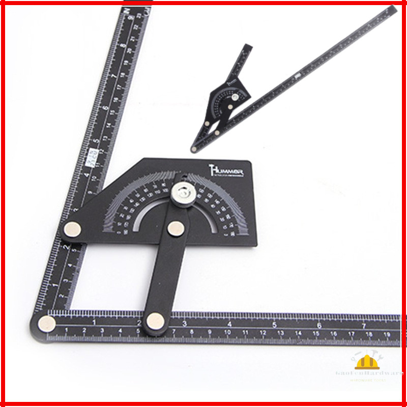 Multi-specification indexing guide ruler high-precision protractor to ...