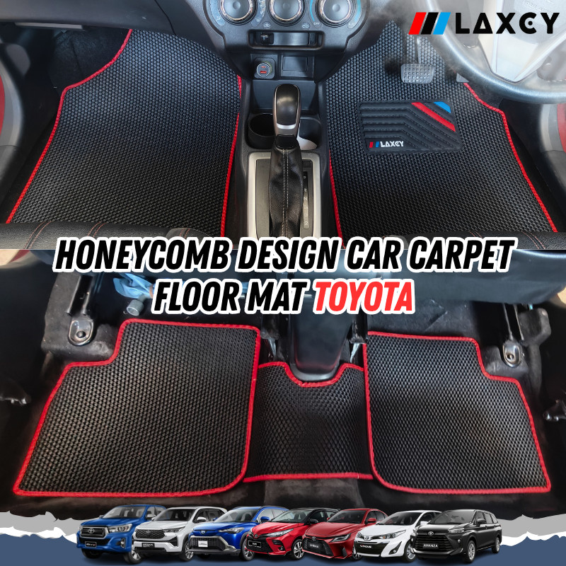 Car Toyota LAXCY Carpet Honeycomb Floor Mat Altis 2000-2025 Camry 2002 ...