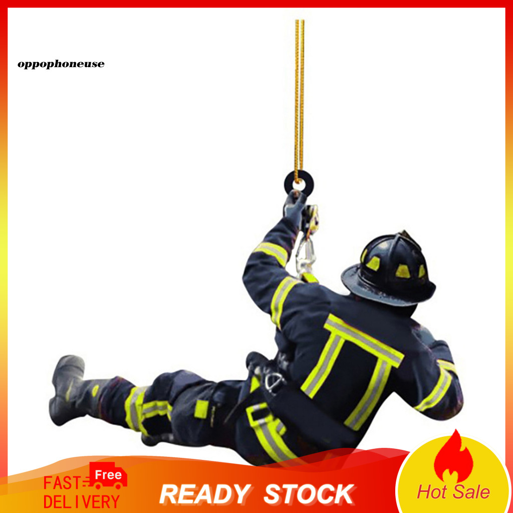 OPPO Firefighter Armor Car Rear View Mirror Pendant New Year Eve ...