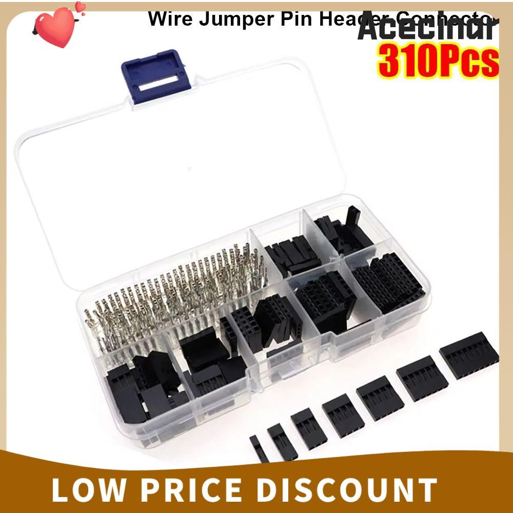 ACECINAR 310Pcs/Set Wire Jumper, Male Crimp Pins 2.54mm Pin Header ...