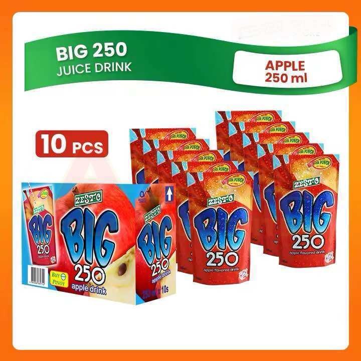 Zest‑O BIG 250 mL Juice Drink Box (10 PCS) Ready-to-Drink Fruit PH ...