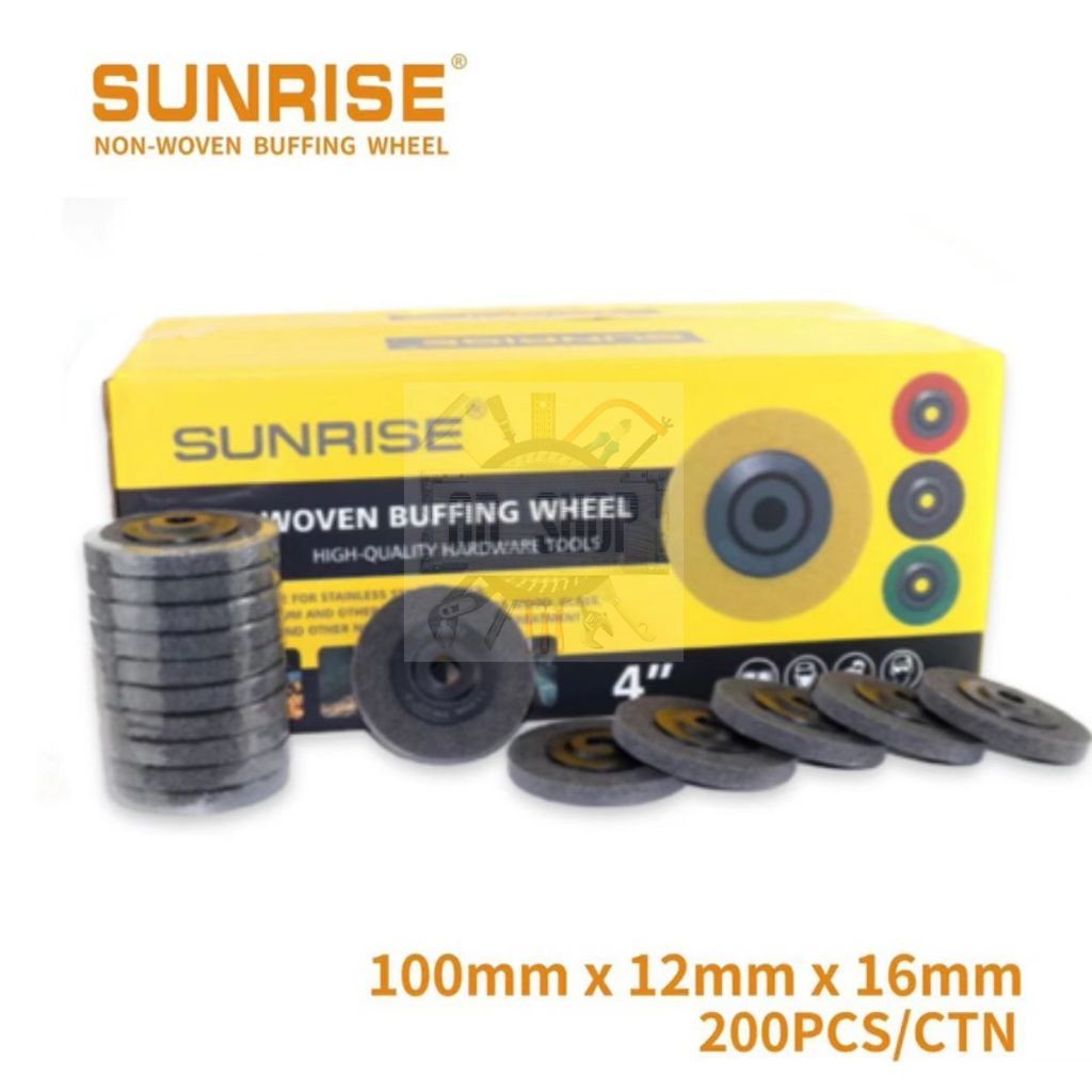 Sunrise Non-Woven Buffing Wheel 4" Inch (PER 10pcs) | Shopee Philippines
